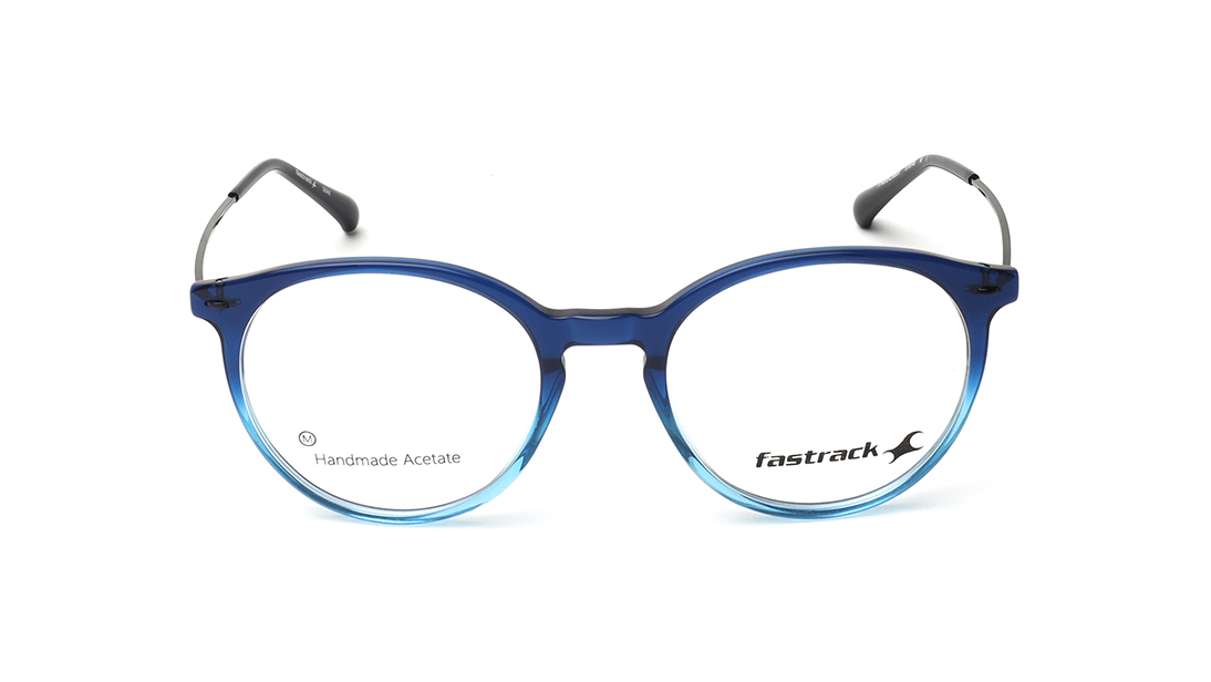 Shop Blue Round Rimmed Eyeglasses (FT1401UFC2MBUV)