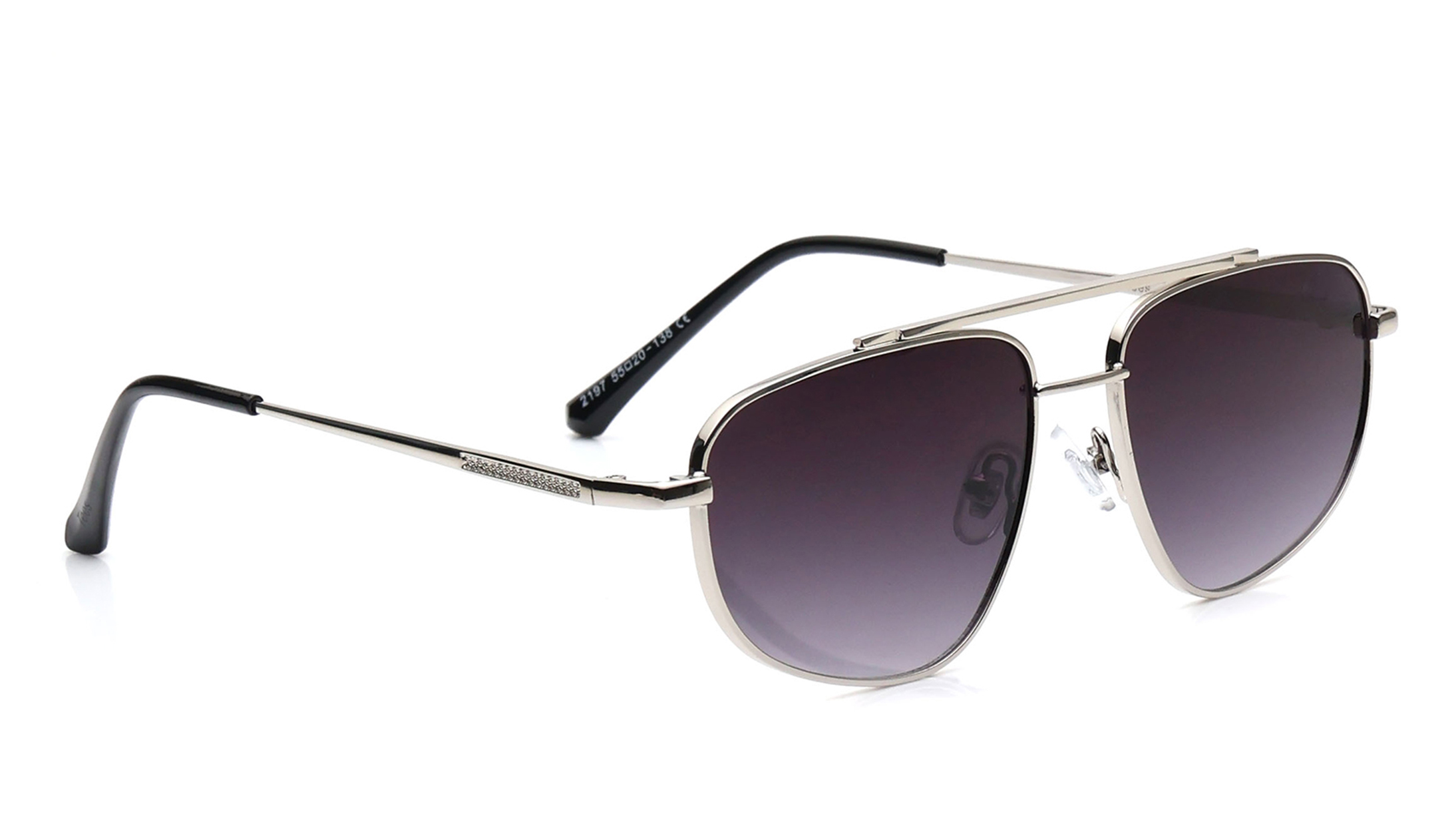 Grey Aviator Sunglasses for Men and Women available online at Fastrack ...