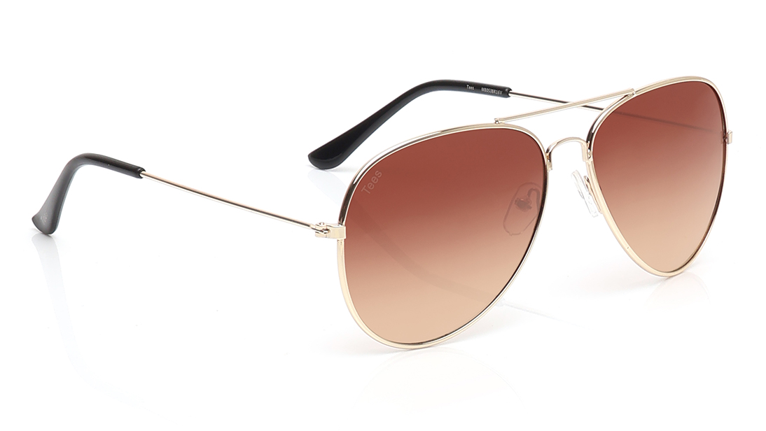 Brown Aviator Sunglasses for Men and Women available online at Fastrack Eyewear