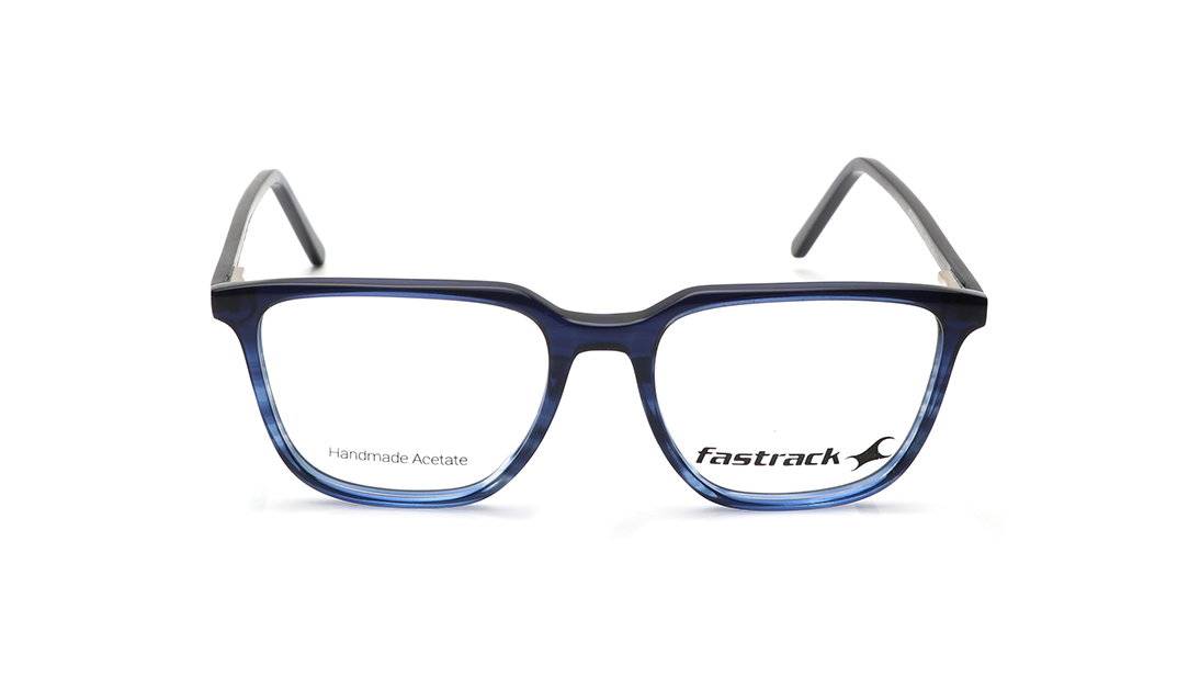 Shop Blue Square Rimmed Eyeglasses (FT1415UFP4MBLV)
