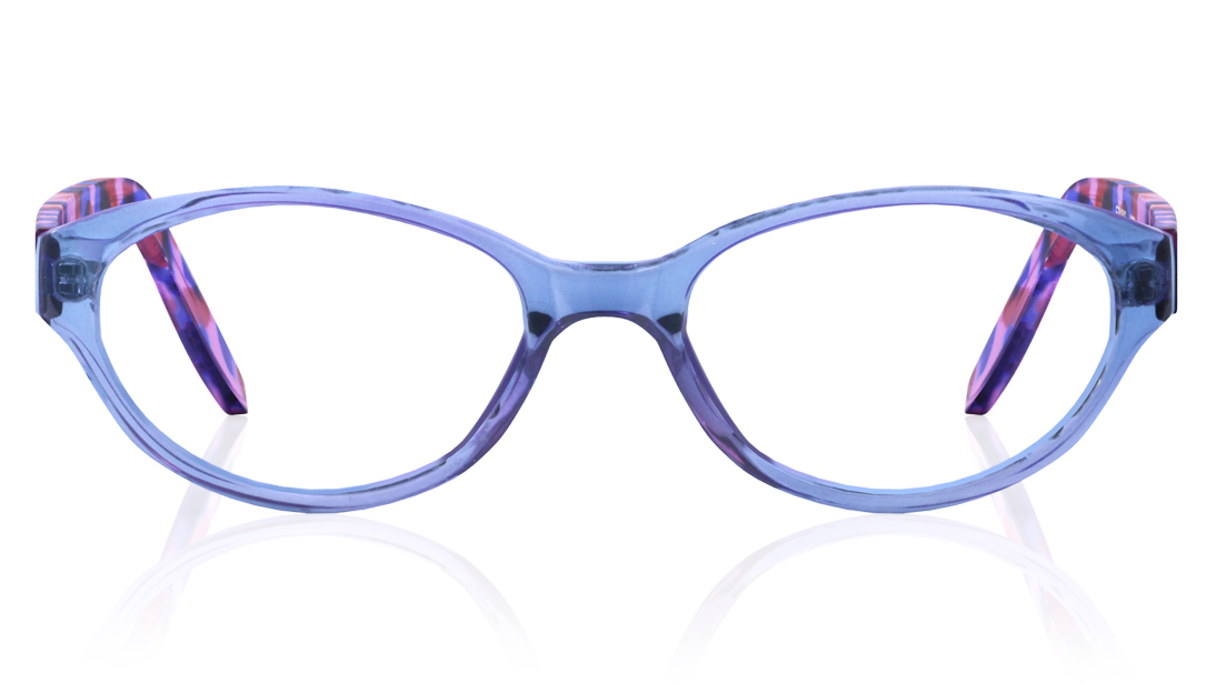 Blue Oval Rimmed Eyeglasses (FZ1003WFP1|48) available online at ...