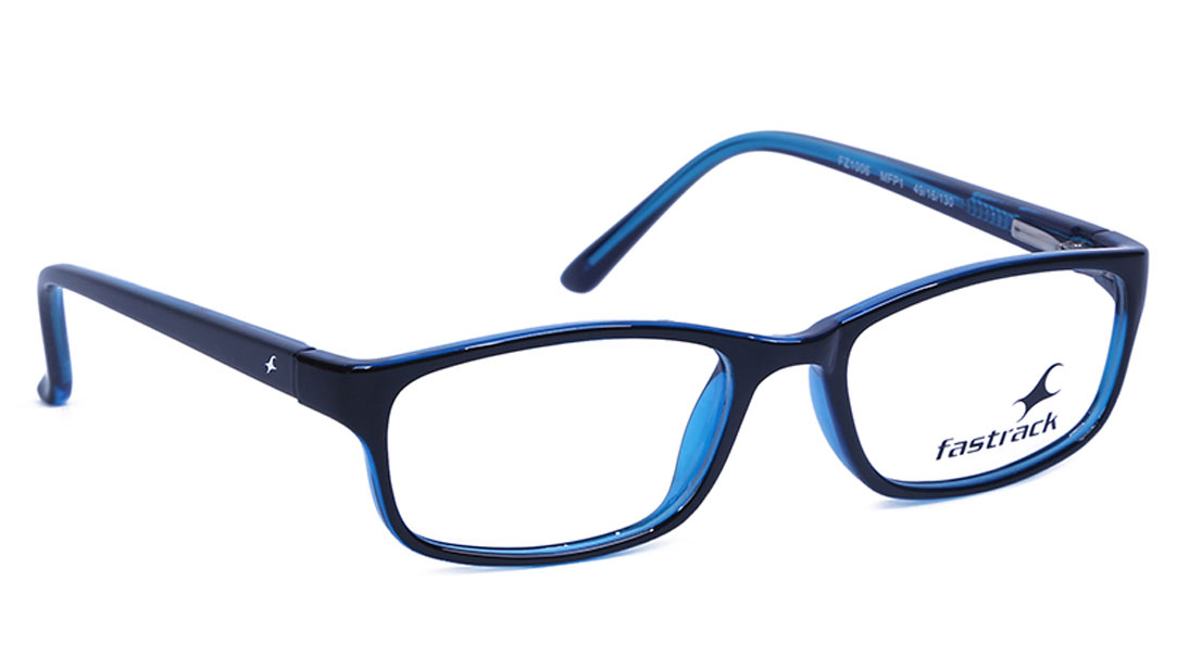 Black Rectangle Rimmed Eyeglasses Fastrack - FZ1006MFP1 at best price ...