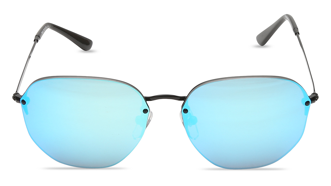 Blue Round Rimless Sunglasses Fastrack - M217BU2 at best price ...