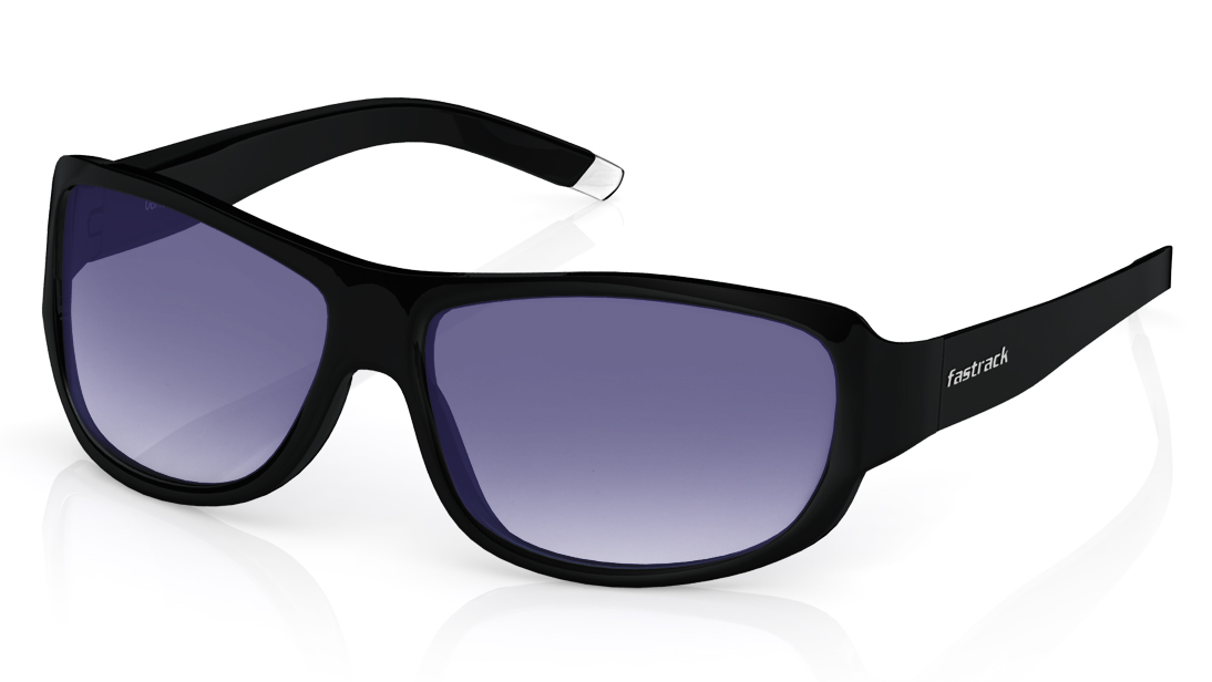 Black Wraparound Sunglasses for Men available online at Fastrack Eyewear