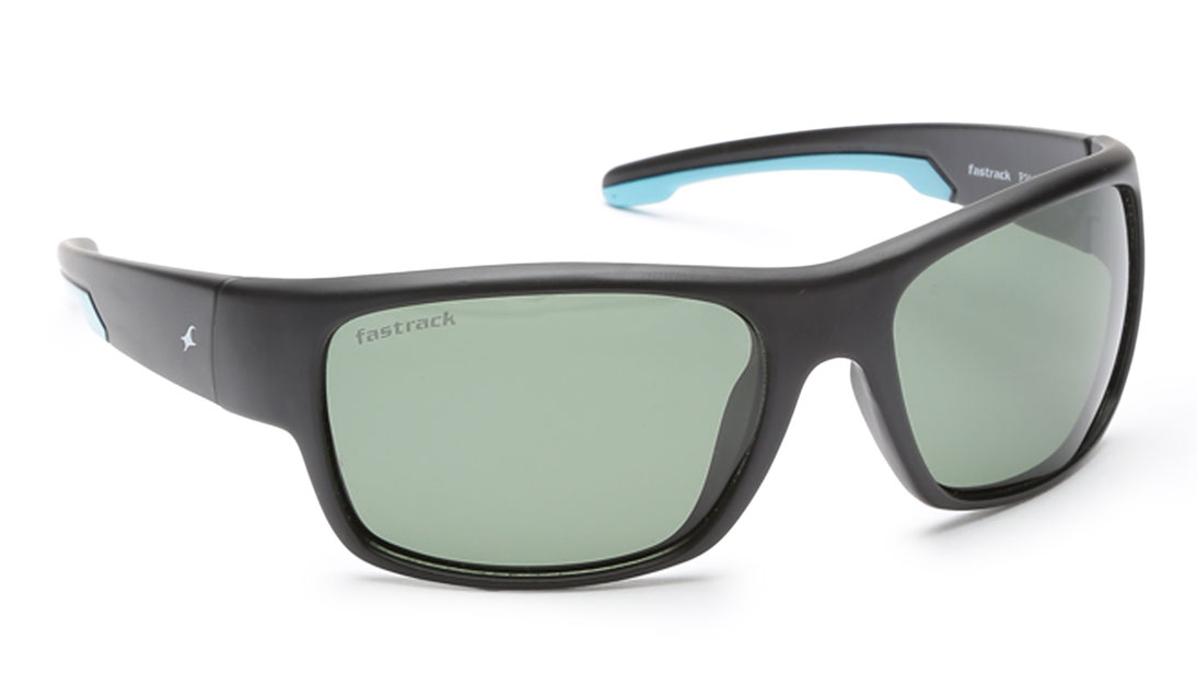Green Wraparound Sunglasses for Men available online at Fastrack Eyewear