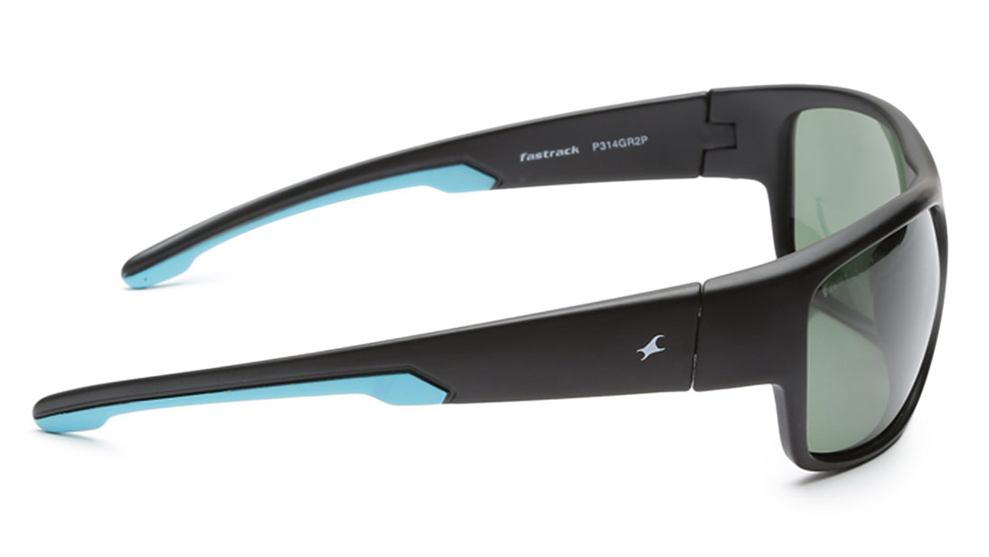 Green Wraparound Sunglasses for Men available online at Fastrack Eyewear