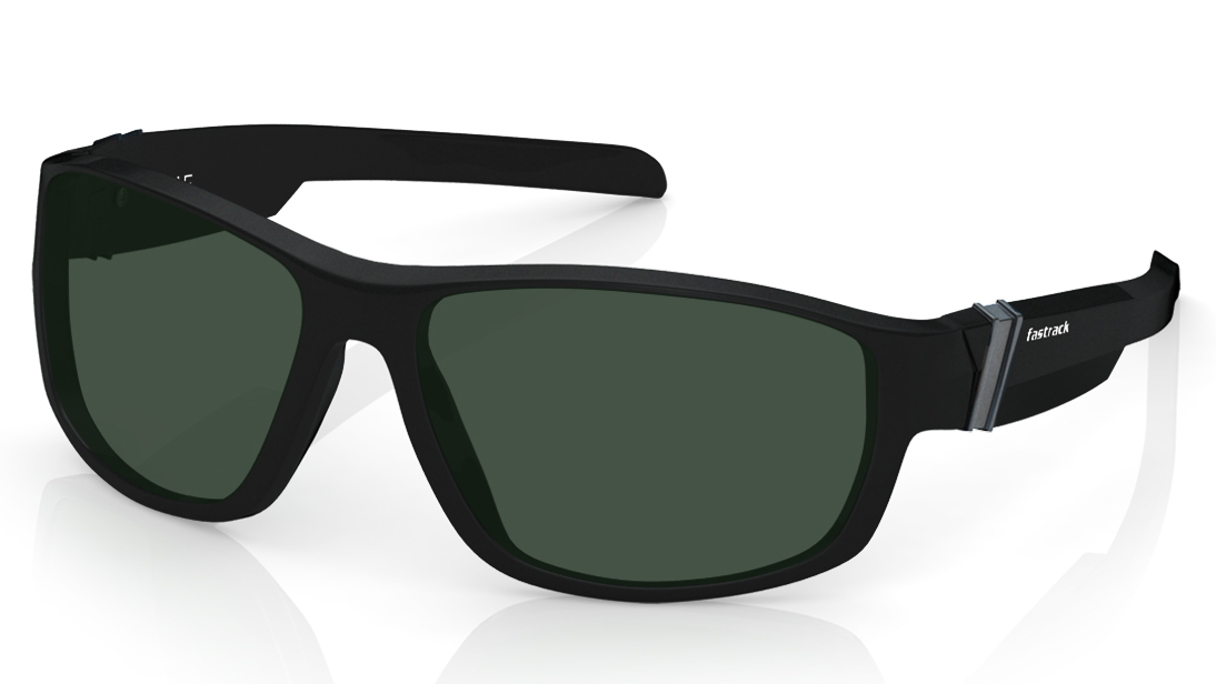 Green Wraparound Sunglasses for Men available online at Fastrack Eyewear