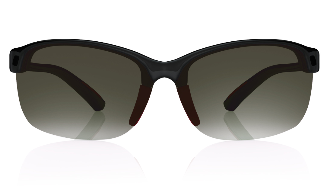 Black Wraparound Fastrack Women Sunglasses | P391BK2F