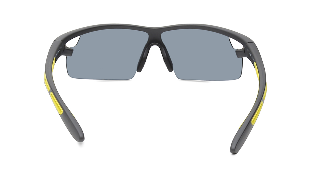 Buy Gold Wraparound Semi Rimmed Sunglasses From Fastrack - P437BK2P