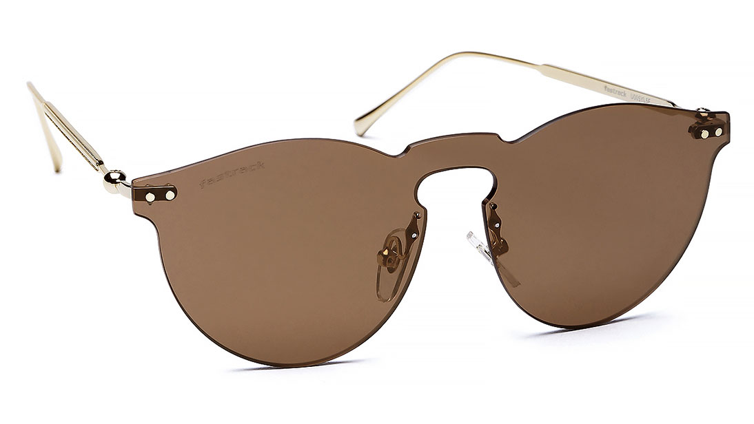 Bronze Round Sunglasses for Women available online at Fastrack Eyewear