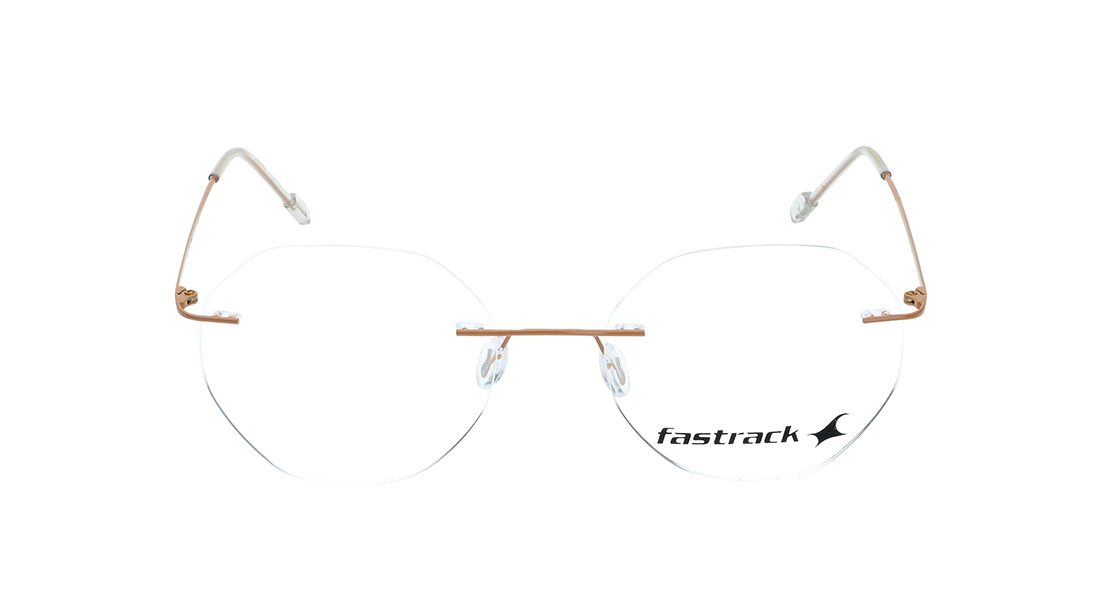Yellow Round Rimless Eyeglasses Fastrack - FT1382URM2YLV at best price ...