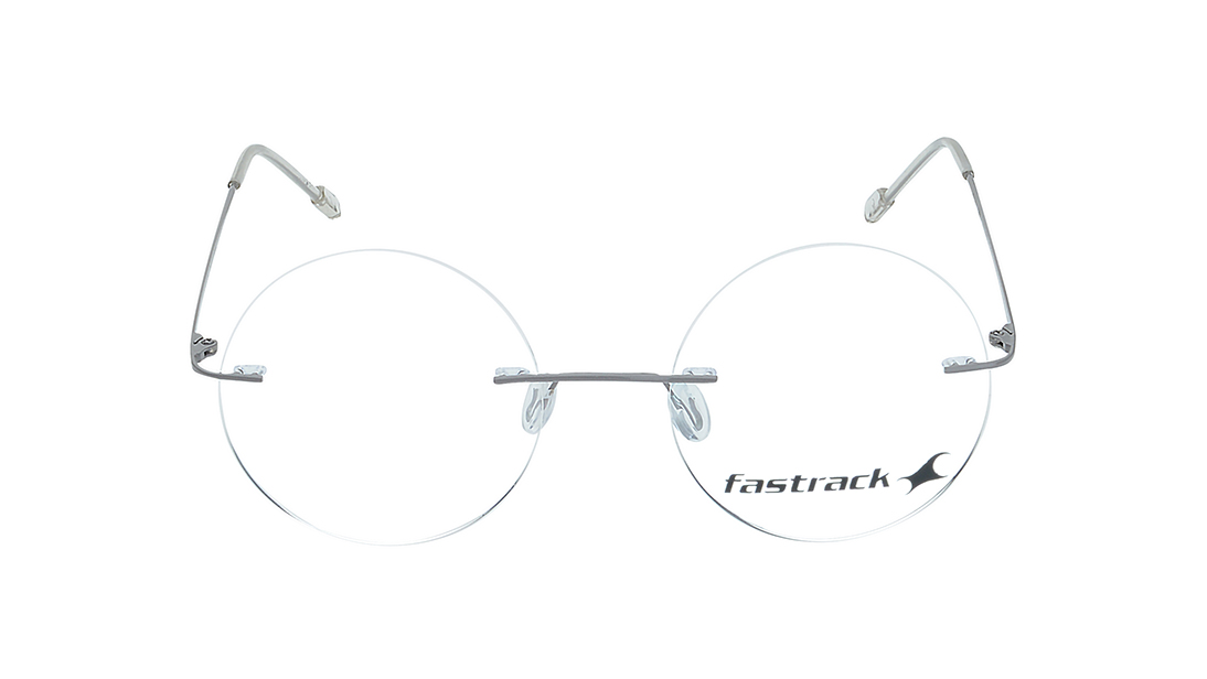 Grey Round Rimless Eyeglasses Fastrack - FT1384URM1GYV at best price ...