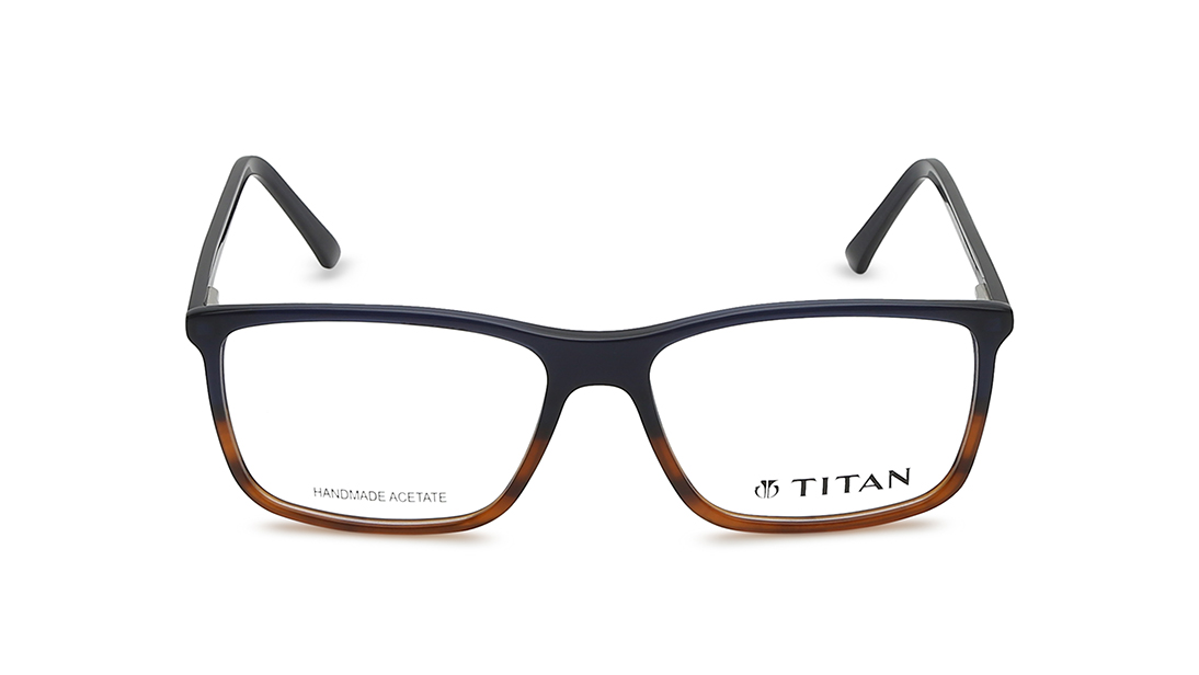 Black Rectangle Rimmed Eyeglasses Titan - TI1036MFP3V at best price ...
