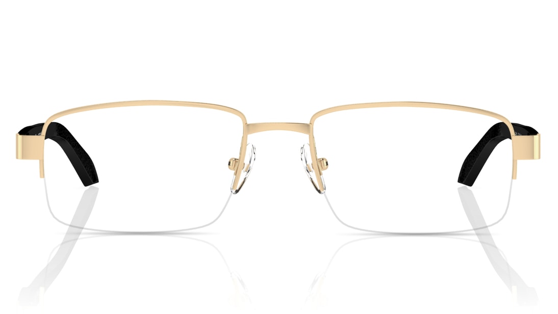 Gold Rectangle Semi-Rimmed Eyeglasses Titan - E1443B1A1 at best price ...