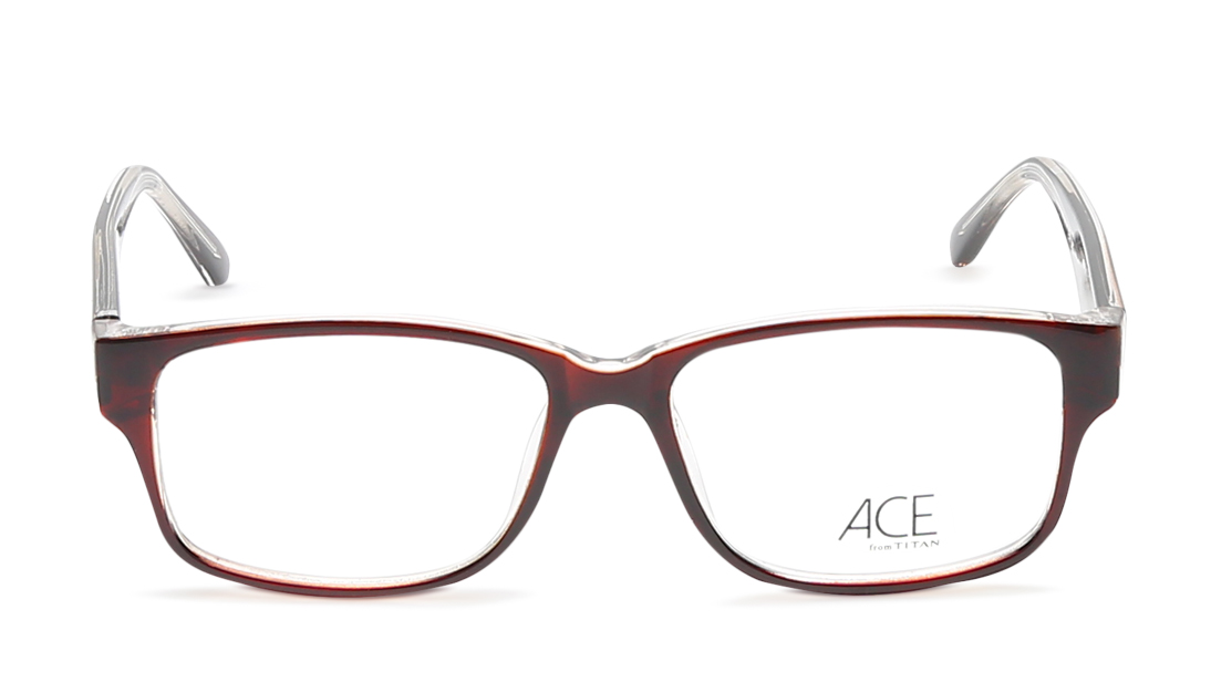 Maroon Square Rimmed Eyeglasses Titan - EW1062UFP1 at best price ...