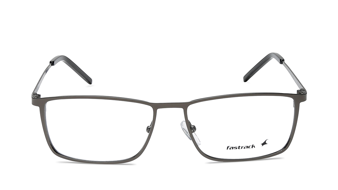 Gun Metal Wayfarer Rimmed Eyeglasses Fastrack - FT1124MFM2 at best ...