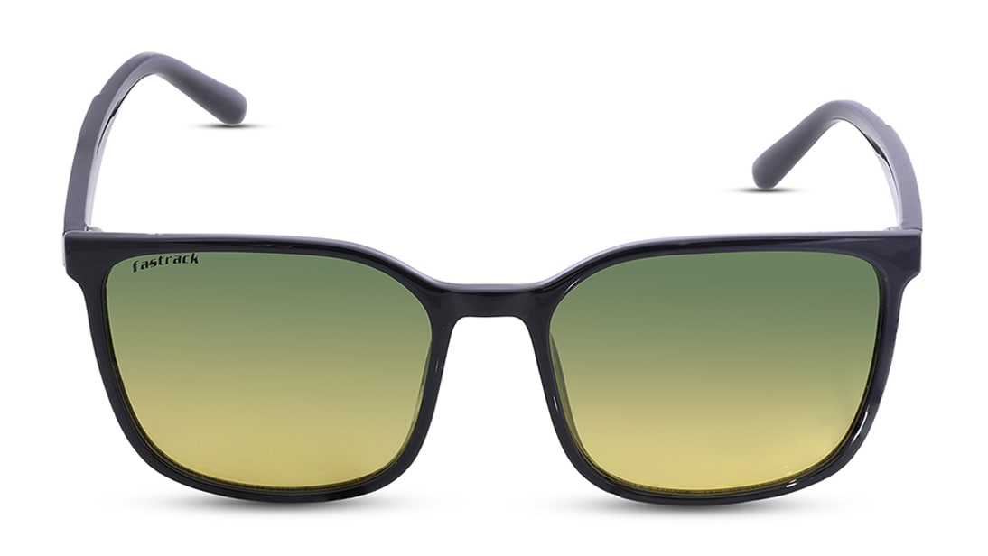 Square Rimmed Sunglasses Fastrack - P408GR4 at best price | Titan Eye+