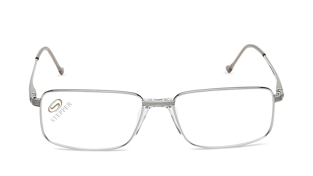 Silver Rectangle Rimmed Eyeglasses Stepper - SI0046AA at best price ...