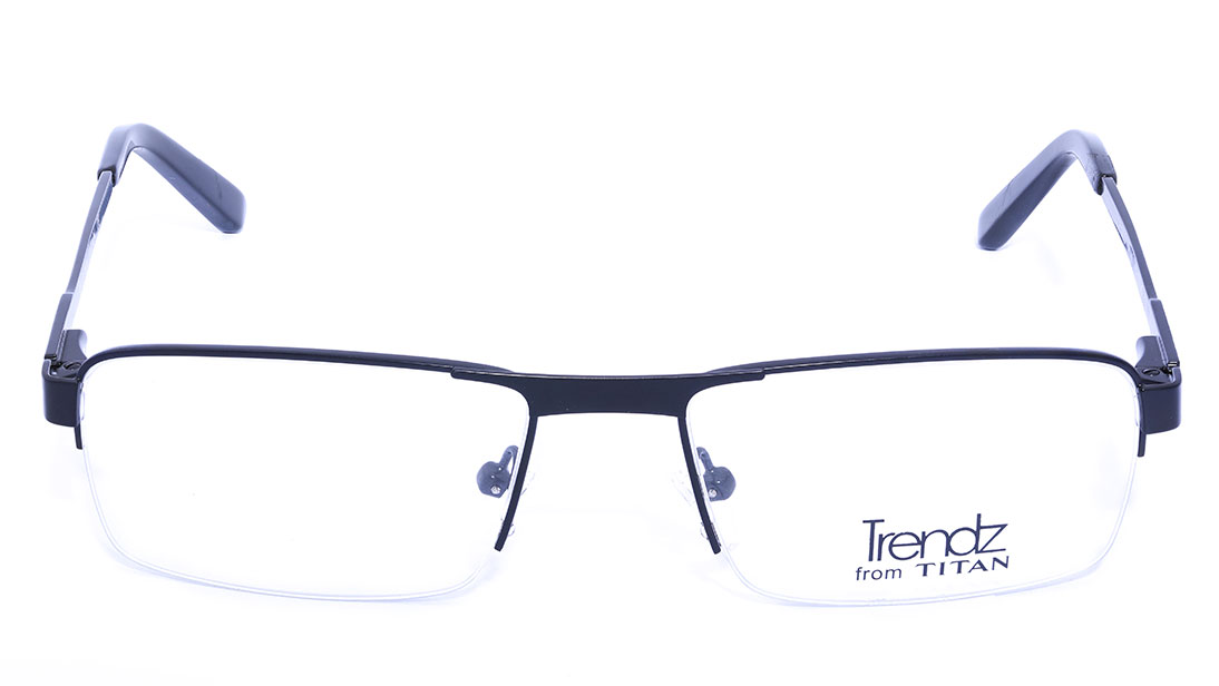 Black Rectangle Semi-Rimmed Eyeglasses Titan - TR1203A1A1 at best price ...