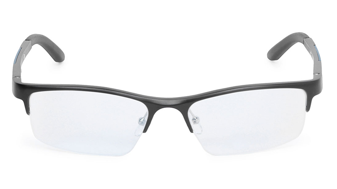 Black Rectangle Semi-Rimmed Eyeglasses Titan - TS1006MHM2 at best price ...