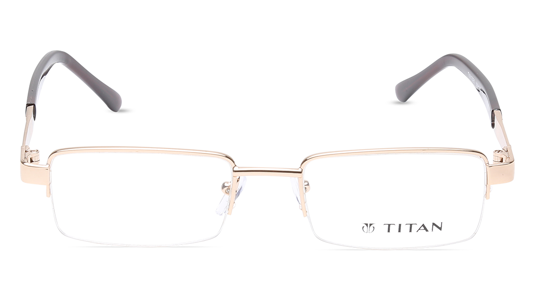 Gold Rectangle Semi-Rimmed Computer Glasses Titan - TW1091WHM2BTL at ...